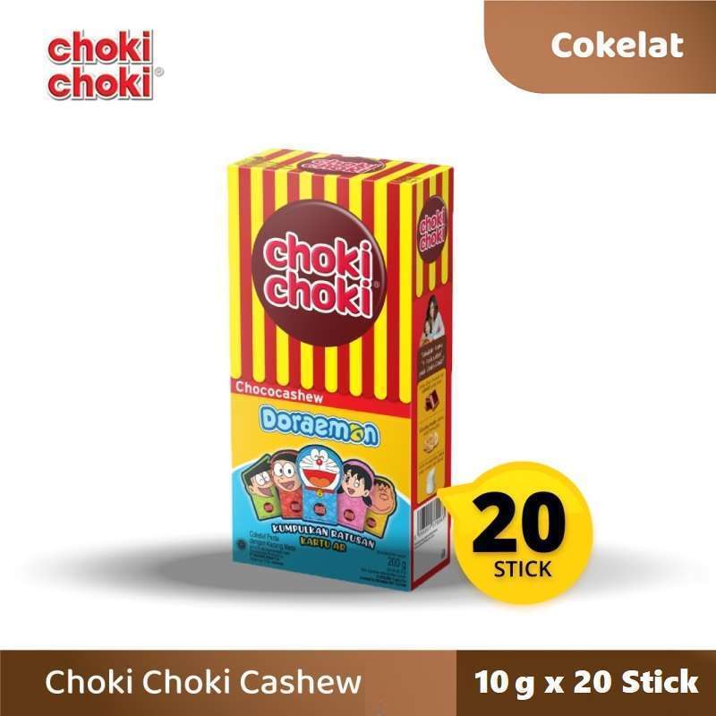 Promo Choki Choki Chococashew 10 G Coki Coki Coklat Cokelat [20 Stick ... Promo Choki Choki Chococashew 10 G Coki Coki Coklat Cokelat [20 Stick ...