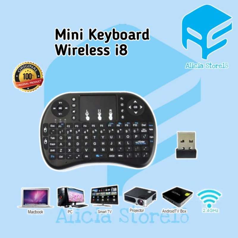 Promo Mini Keyboard Wireless I8 2.4g Handheld Keyboard For Pc Android ...