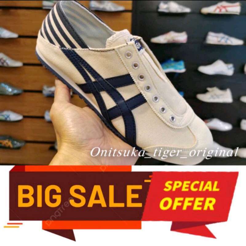 Jual Onitsuka Tiger Mexico Slip On Cream Navy Model Terbaru & Kekinian - Harga Diskon Mei 2024 ...