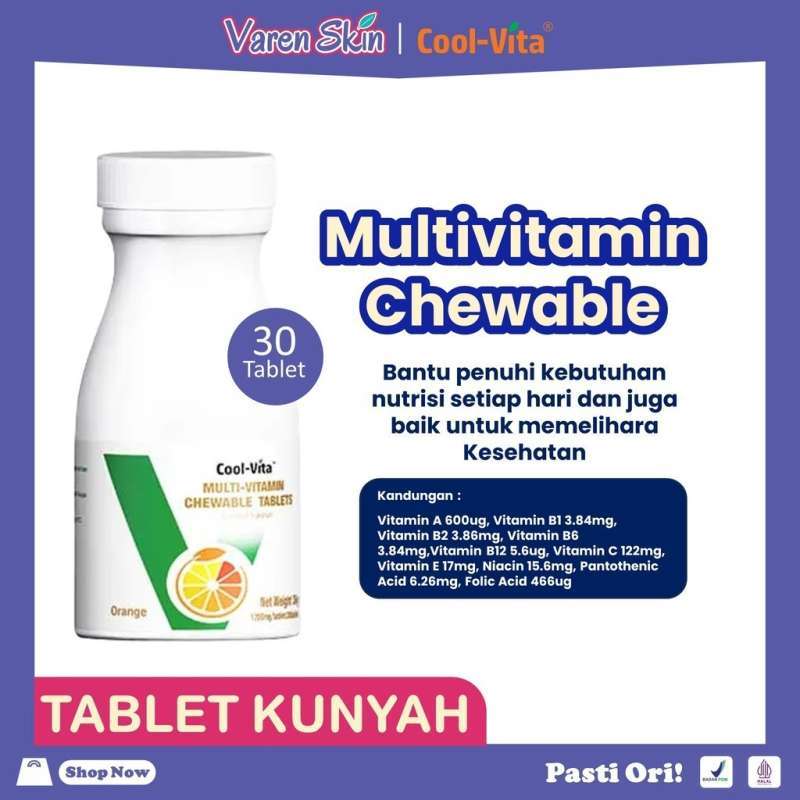 Promo Coolvita Multivitamin Chewable Tablet Rasa Orange - (30 Tablet ...