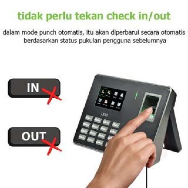 Promo Zkteco Mesin Absen Lx16 Fingerprint Mesin Absensi Sidik Jari ...