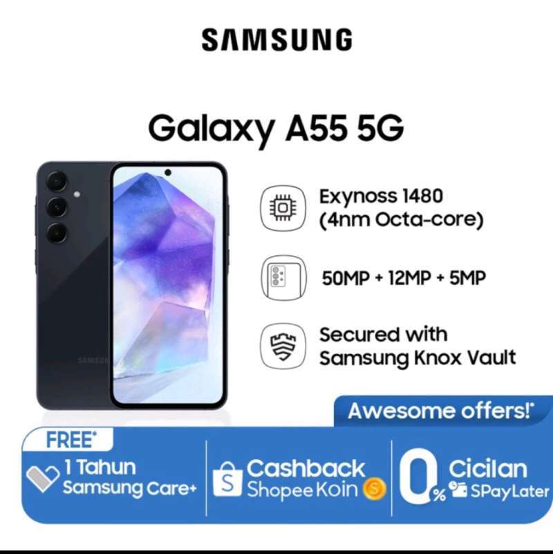 Promo Samsung Galaxy A55 5g [8gb/256gb - 12gb/256gb] Garansi Resmi 1 ...