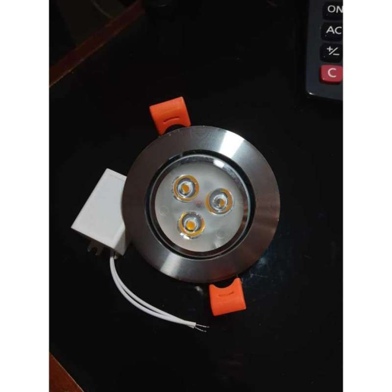 Jual Downlight Led 3 Mata 3watt Body Putih/silver - Warm White - Silver ...