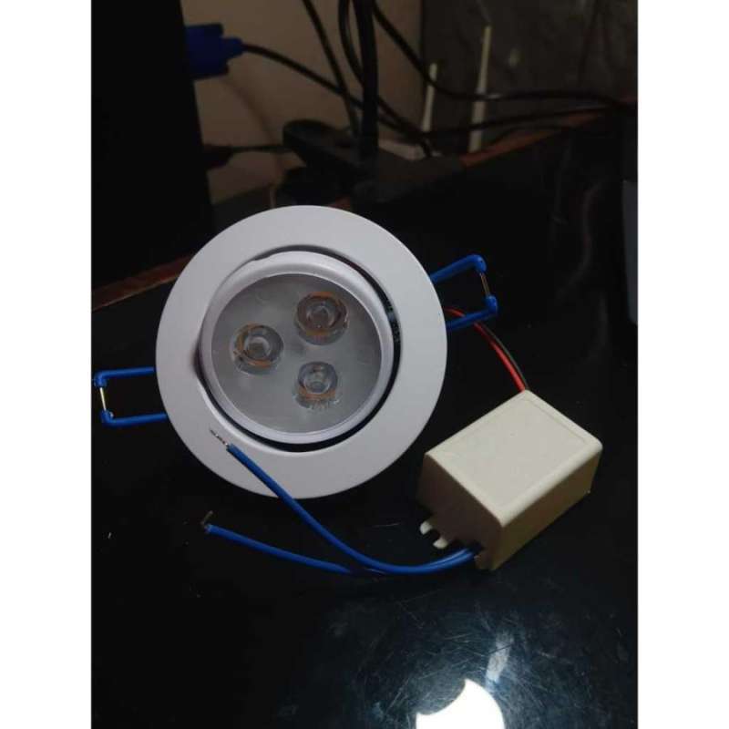 Jual Downlight Led 3 Mata 3watt Body Putih/silver - Warm White - Silver ...