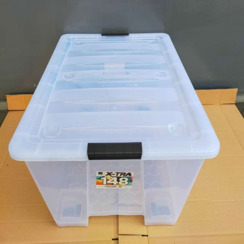 Promo Box Container Ezy 148 Liter Bening Mega Shinpo Kontainer Krat ...