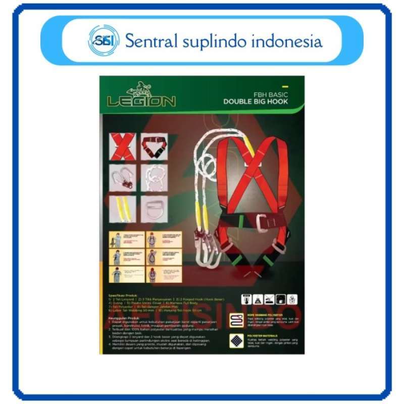 Promo Full Body Harness Double Big Hook Fbh Legion Diskon 23% Di Seller ...