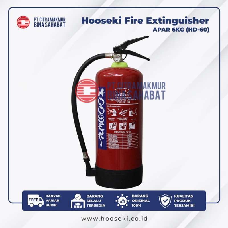 Promo Hooseki Fire Extinguisher Apar 6kg (hd-60) Diskon 23% Di Seller ...