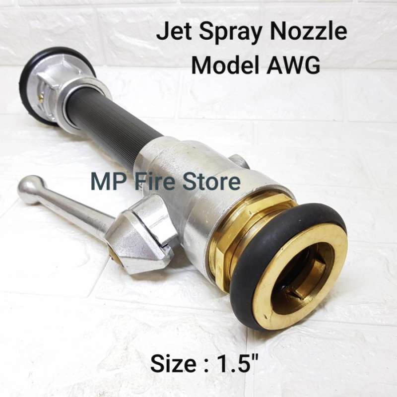 Promo Fire Hose Spray Jet Nozzle Pemadam 1.5 Inch Machino Awg Variable ...