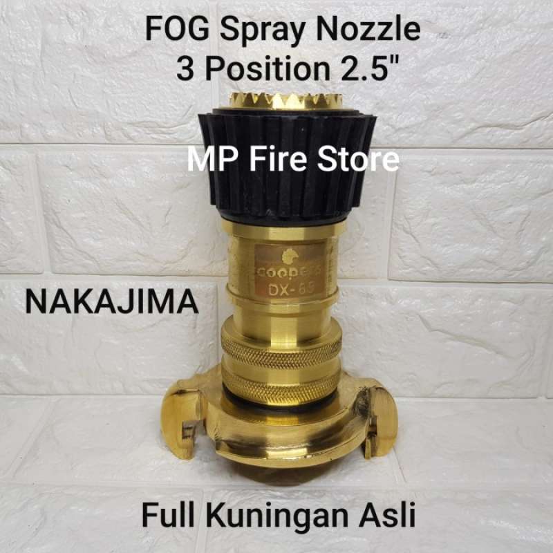 Promo Fire Fog Nozzle Nakajima 2.5 Jet Spray Variable 3 Position Kuningan Diskon 23% Di Seller ...
