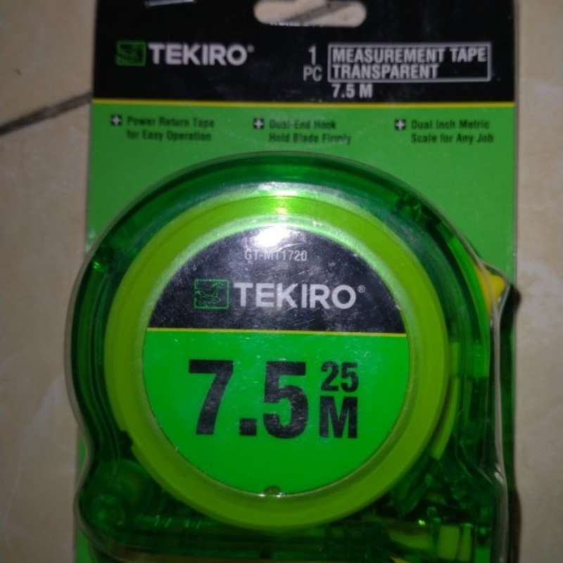 Promo Alat Meteran Tukang Tarik Tekiro 7,5m 7,5 M Meter Measuring Tape ...