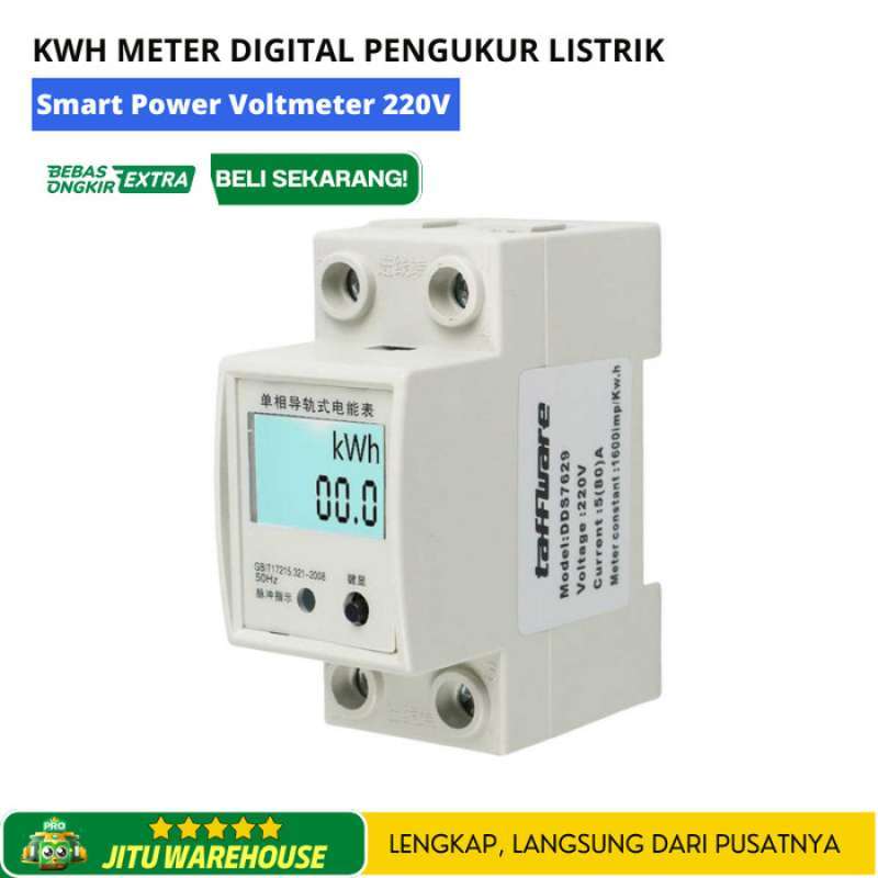 Promo H Meter Digital Pengukur Listrik Smart Power Voltmeter 220v ...