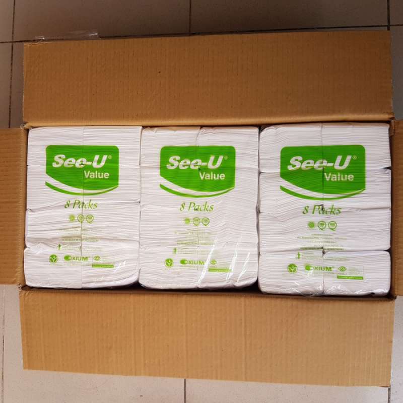 Promo Tissue Makan, Tissue Meja Pop Up See-u (1 Dus Isi 7200 Lembar ...