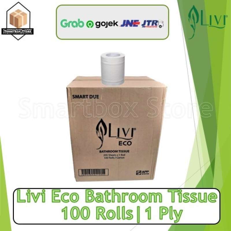Promo Tissue Livi/tisu Livi Eco Bathroom Tissue 205s, 100 Rolls/carton ...