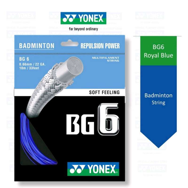 Jual Yonex Bg6 Badminton Strings | Senar Raket Badminton | Senar Yonex ...