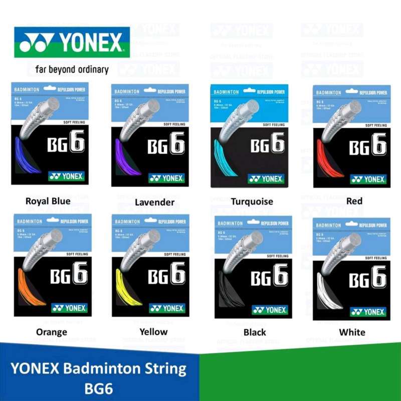 Jual Yonex Bg6 Badminton Strings | Senar Raket Badminton | Senar Yonex ...
