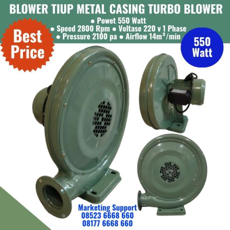 Promo Blower Tiup Turbo Pressure Blower Metal Casing 550watt 2800rpm ...