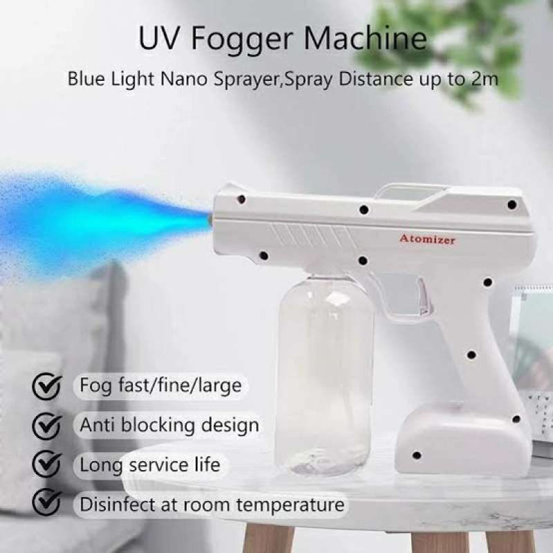 Promo Nano Spray Gun Disinfektan Wireless Charging Nano Blue Light ...