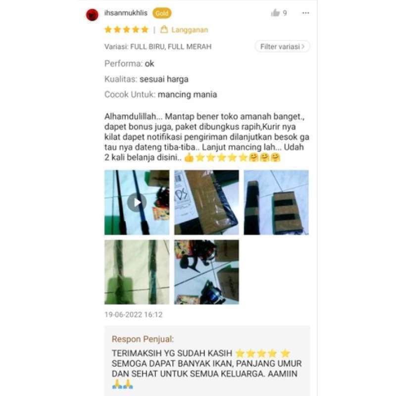 Promo 1 Set Audrey 5bb + Joran Antena Bar-bar 150cm | Gratis Senar | Warna Diskon 47% Di Seller ...