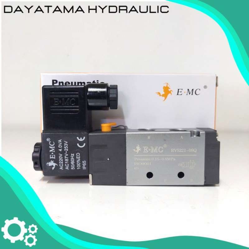 Promo Solenoid Vae Pneumatic 5/2 Way Single Rv5221-08q Emc Diskon 23% Di Seller Darmaroca ...
