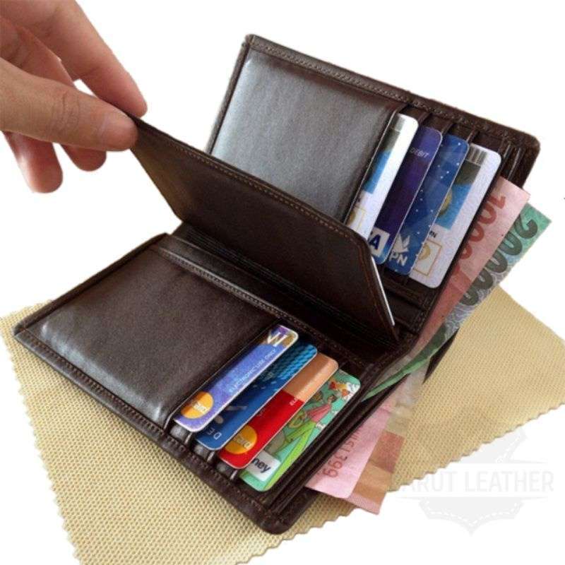 Promo Wolfs Dompet Kulit Pria 3/4 Original Lipat 3 Kulit Asli - Tan ...