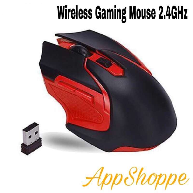 Promo Mouse Wireless Gaming Mouse 6d Mirip Aviator S5 Usb 2.4ghz R-red ...