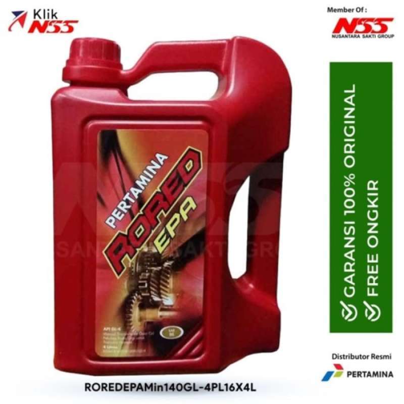Promo Oli Mobil Pertamina - Rored Epa Min 140 Gl-4 (4l) Diskon 20% Di ...