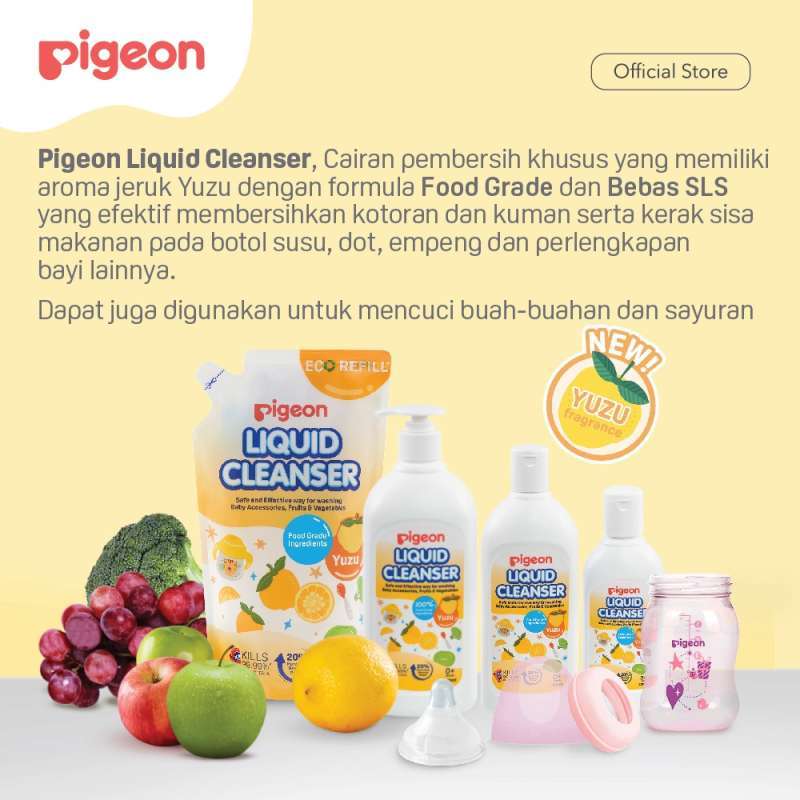 Promo Pigeon Liquid Cleanser 650ml Refill Yuzu | Pembersih Alat Makan ...