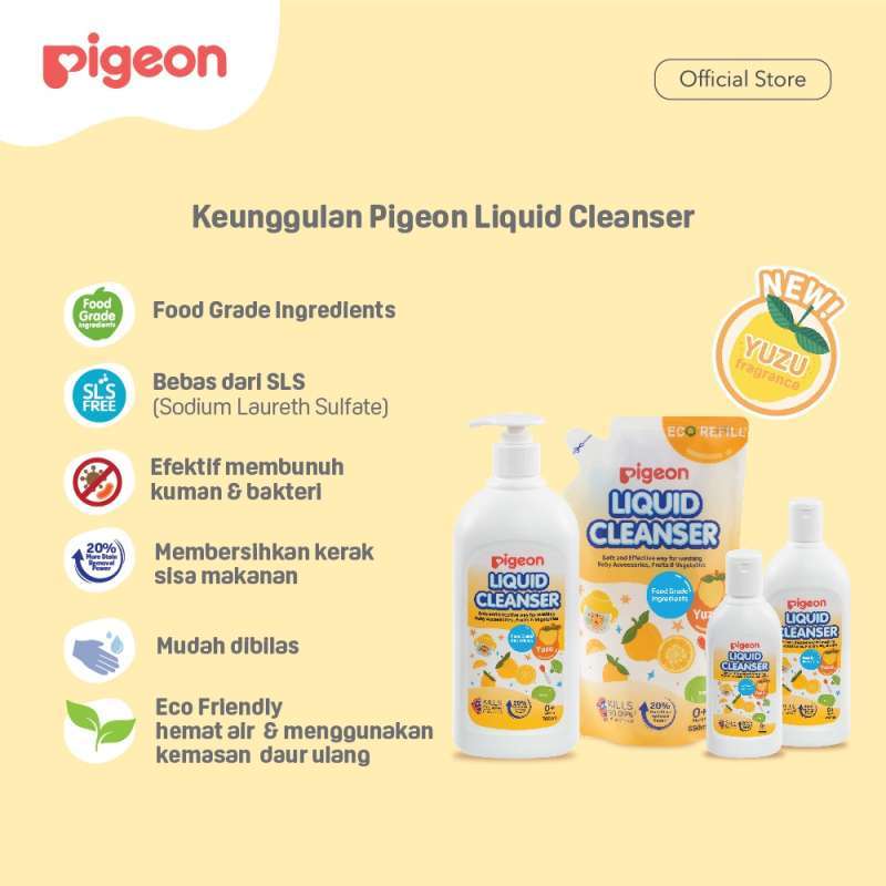 Promo Pigeon Liquid Cleanser 650ml Refill Yuzu | Pembersih Alat Makan ...