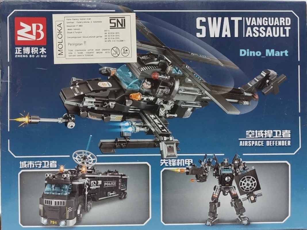 Promo Brick Polisi Karakter Dan Kendaraan Swat Vanguard 8 In 1 ...