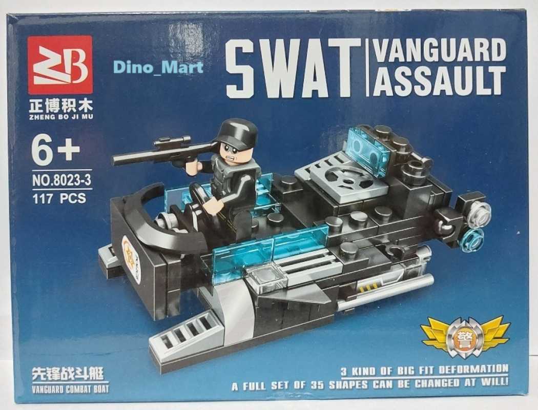Promo Brick Polisi Karakter Dan Kendaraan Swat Vanguard 8 In 1 ...