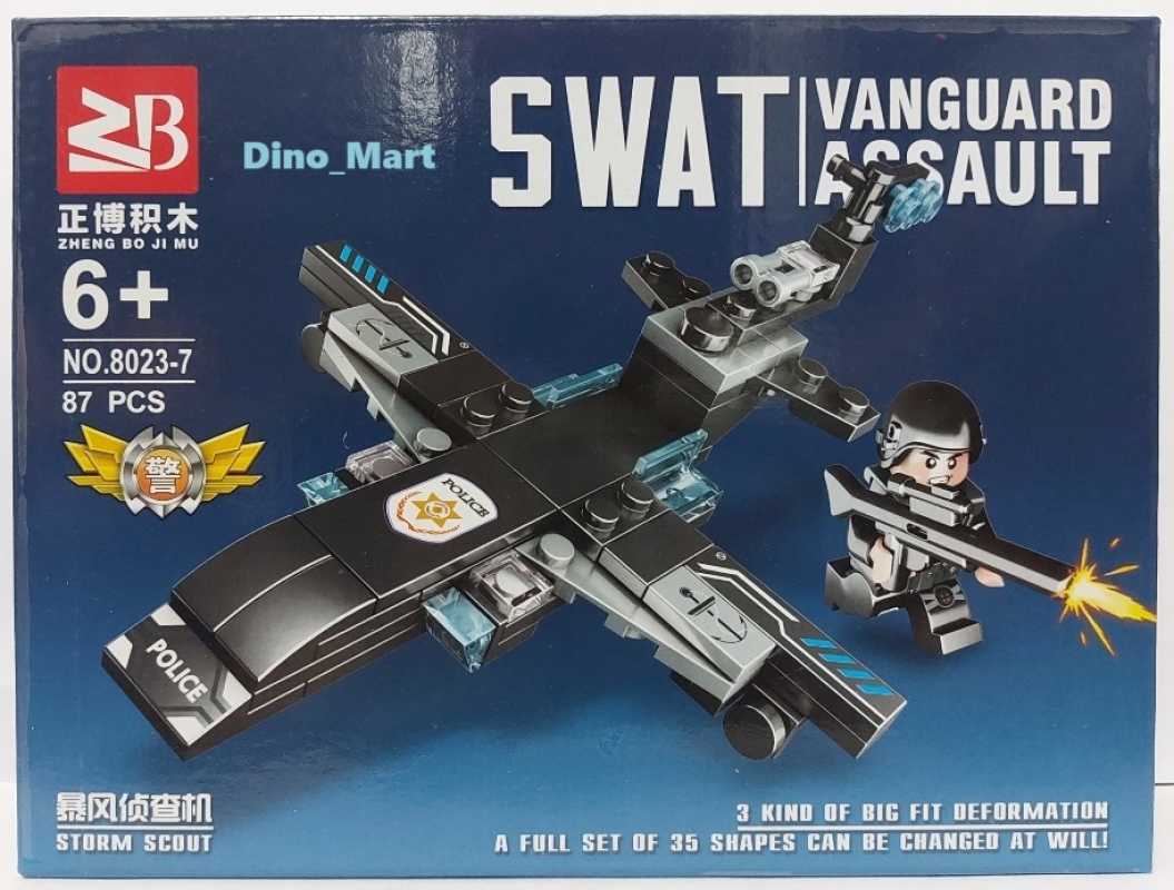 Promo Brick Polisi Karakter Dan Kendaraan Swat Vanguard 8 In 1 ...