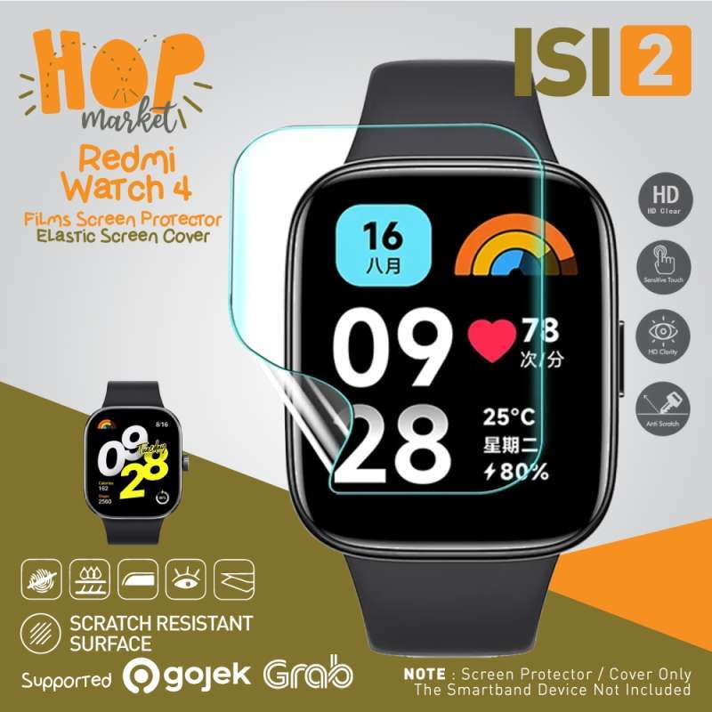 Jual Anti Gores Tpu (isi 2 Pc) For Redmi Watch 4 Screen Protector Hydrogel Layar Xiaomi Watch4 ...