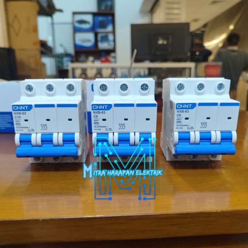 Promo Mcb 1a 2a 4a 6a 10a 16a 20a 25a 32a 40a 50 63a 3phase 6ka Chint Ori - 1a Diskon 50% Di ...