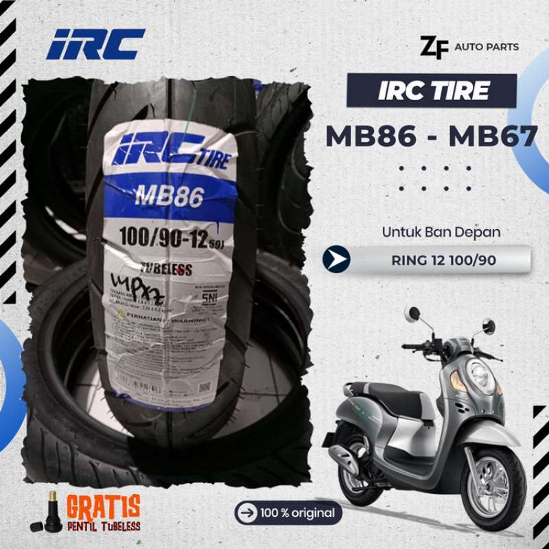 Promo Sepasang / Satuan Ban Motor Matic Ring 12 Irc Mb86 - Mb67 ...