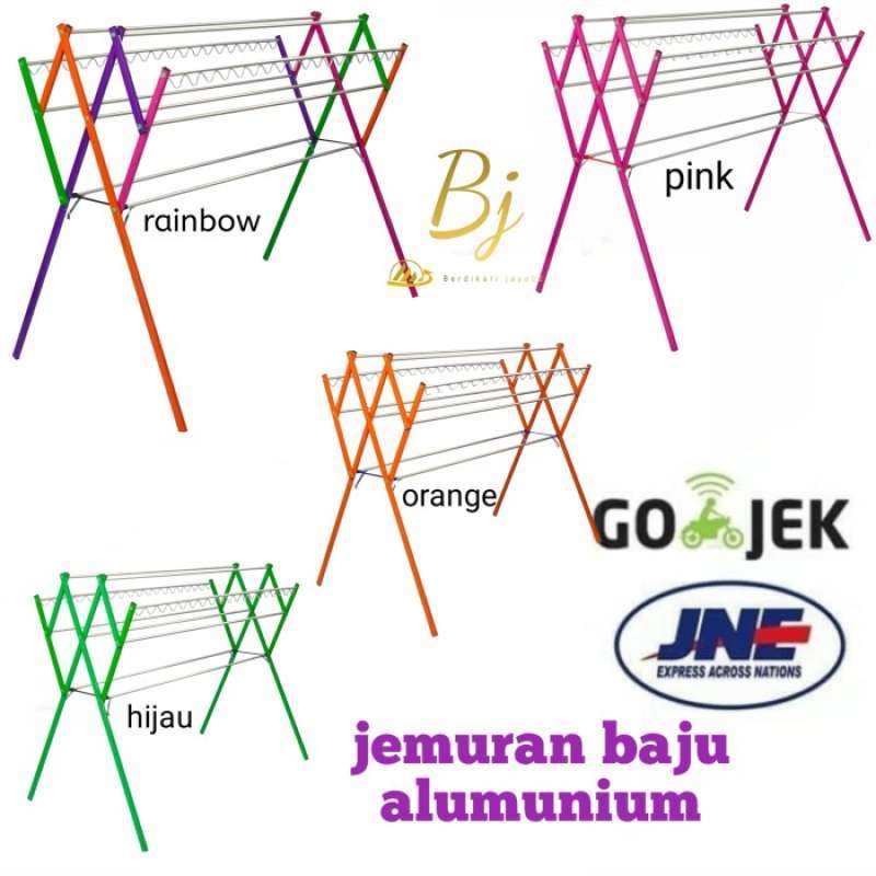 Promo Jemuran Baju/jemuran Aluminium Murah Warna Ukuran 175 Kuat Anti ...