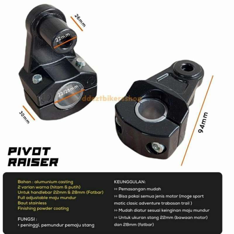 Promo Raiser Pivot Raiser Stang Universal Adjustable Cb500x Diskon 21% ...