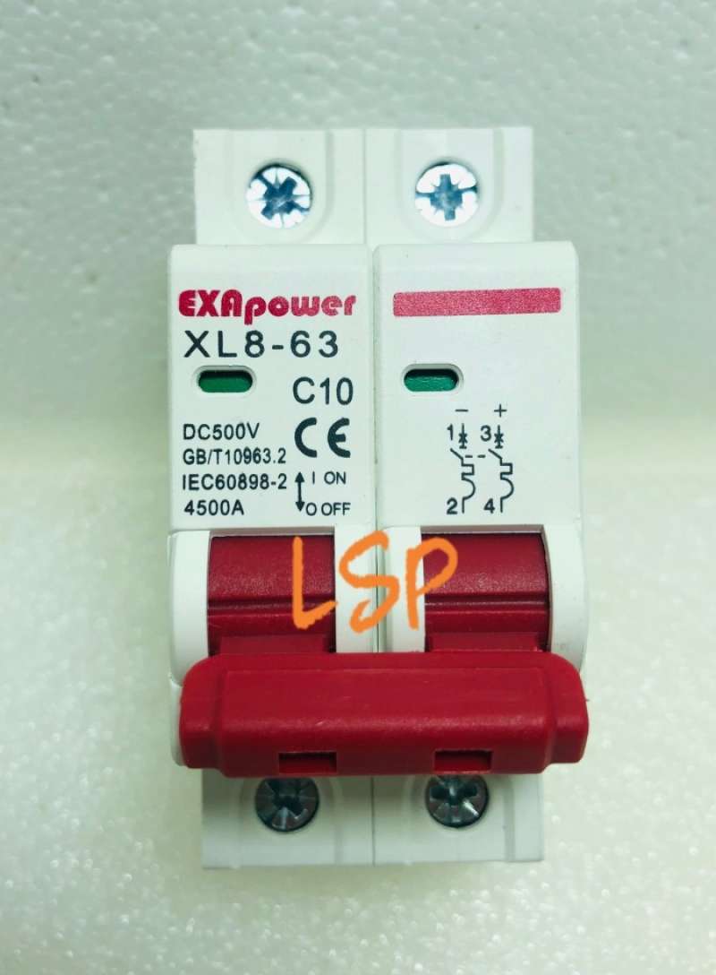 Promo Mcb Dc 2p 10a 500v Circuit Breaker Dc Solar Panel Pv 10a - 10a Berkualitas - 20a Diskon 6% ...
