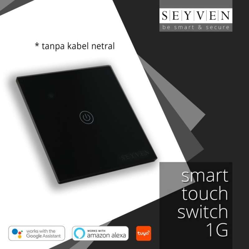 Promo Smart Wall Switch Seyven No Neutral / Saklar Lampu Pintar No ...