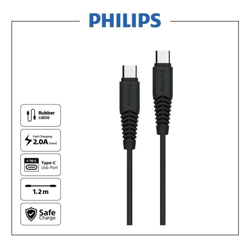 Promo Philips Set Charger Dlp4318 Adaptor 25w Fast Charge + C To C ...