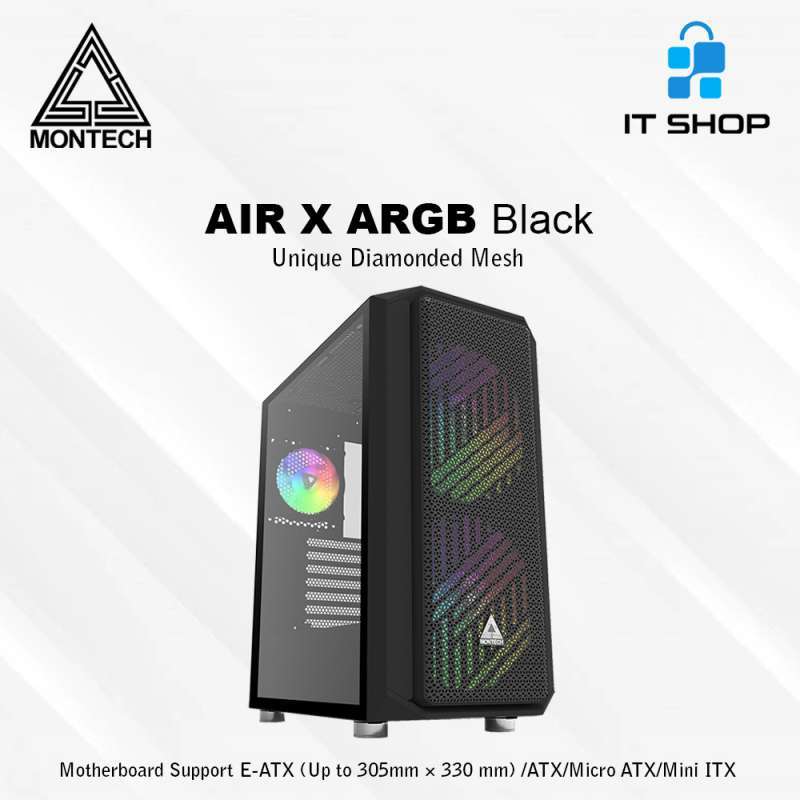 Jual Montech Casing Air X Argb Black Di Seller It Shop Official Store - Mojo, Kota Surabaya | Blibli