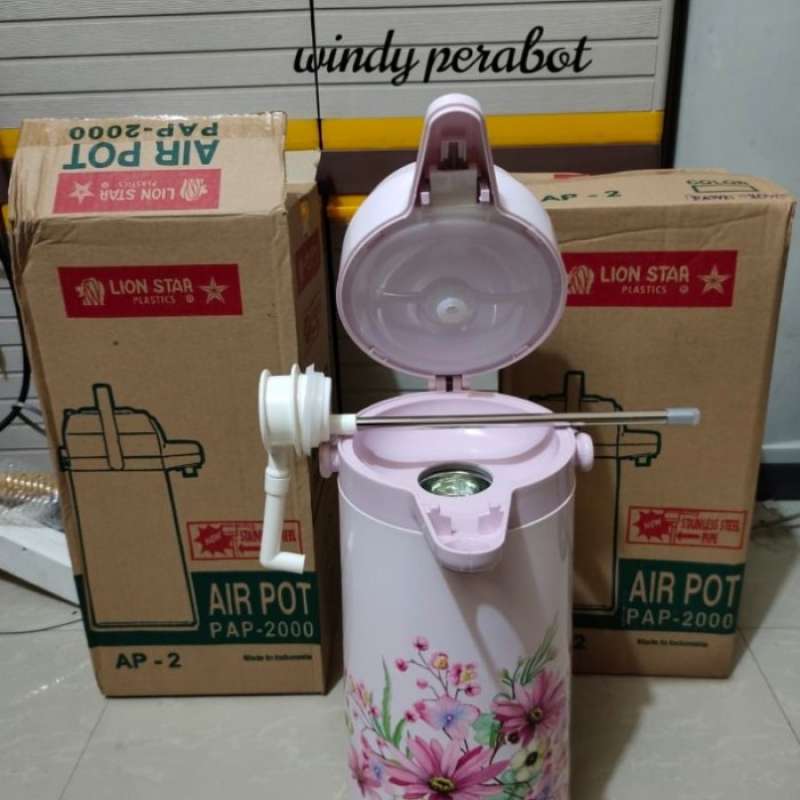 Promo Termos Airpot Merek Lion Star Dengan Kapasitas 2 Liter Air Motif ...