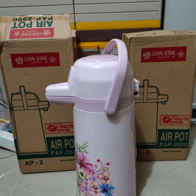 Promo Termos Airpot Merek Lion Star Dengan Kapasitas 2 Liter Air Motif ...