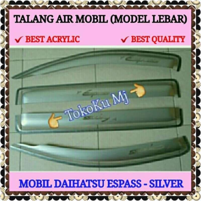 Promo Talang Air Mobil Espass (model Lebar) Silver 4 Pintu Full Set ...