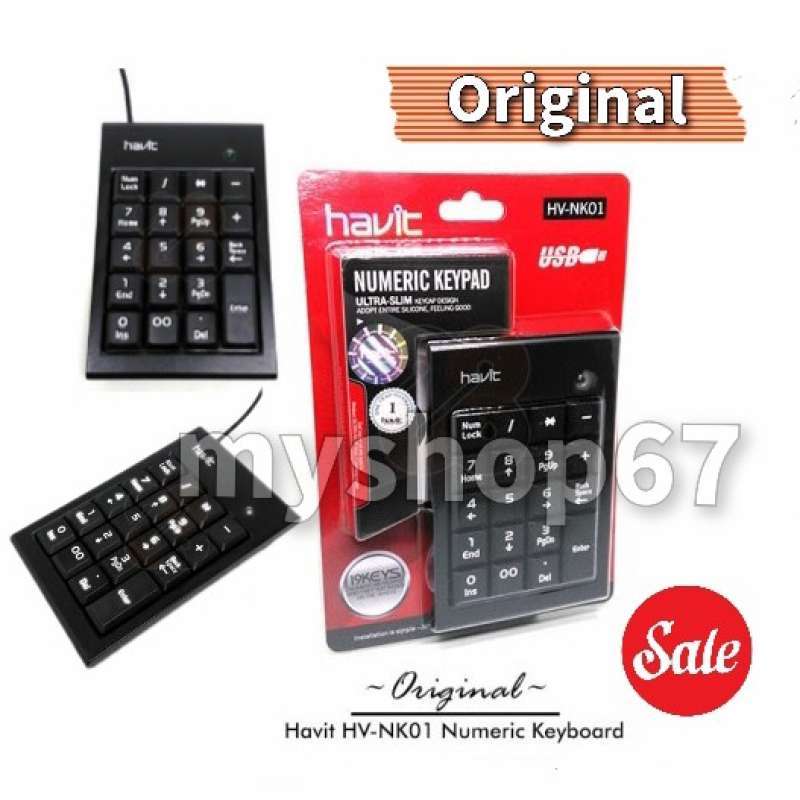 Promo 100% Produk Ori Havit Hv -nk01 Numeric Keypad -keyboard Numerik ...