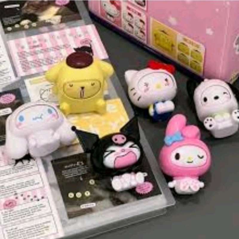 Jual Bisa Pilih Sanrio Face Changing Swap Blind Box Blind Ball Confirmed Kuromi Pompompurin My ...