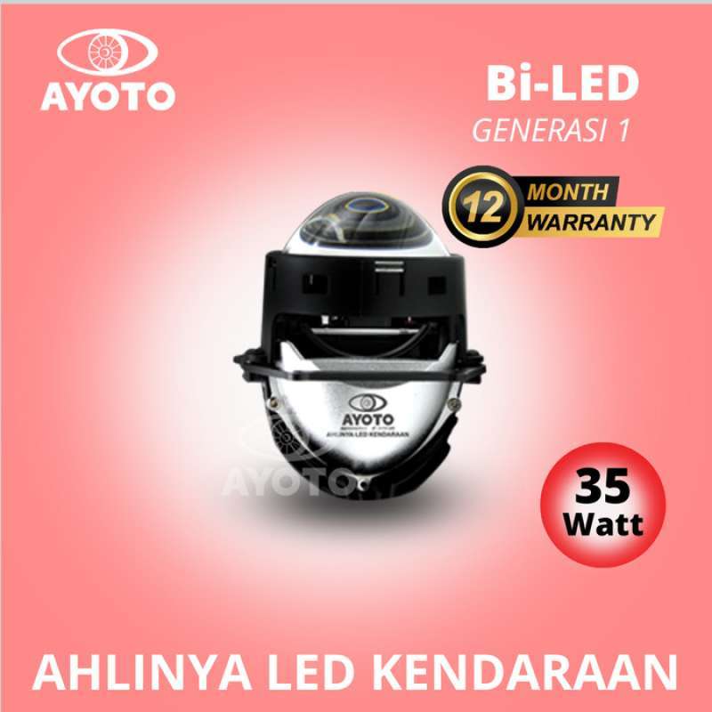 Jual 1 Pcs Lampu Projector Lens Biled Ayoto 2'5 Inchi 35 Watt Hi Low ...