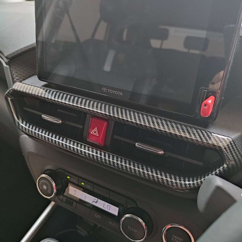 Promo Panel Vent Ac Tengah Center Raize Rocky Carbon Black Glossy ...