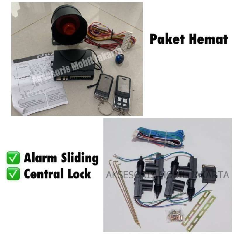 Promo Paket Lengkap Car Alarm Mobil Kijang Remote Sliding Plus Central ...