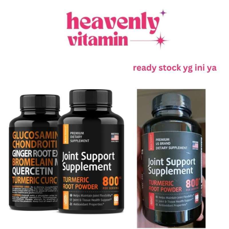 Promo Raw Science Joint Support Supplement With Turmeric Root Powder-60 ...