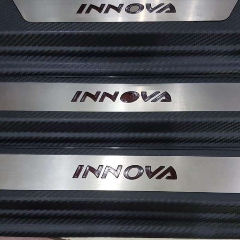 Promo Door Sillplate Innova Reborn Non Led Carbon/ Sill Plate Pintu ...